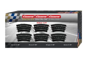 carrera 20573 curve 3/30, 6 pcs, digital 124/132 and analog