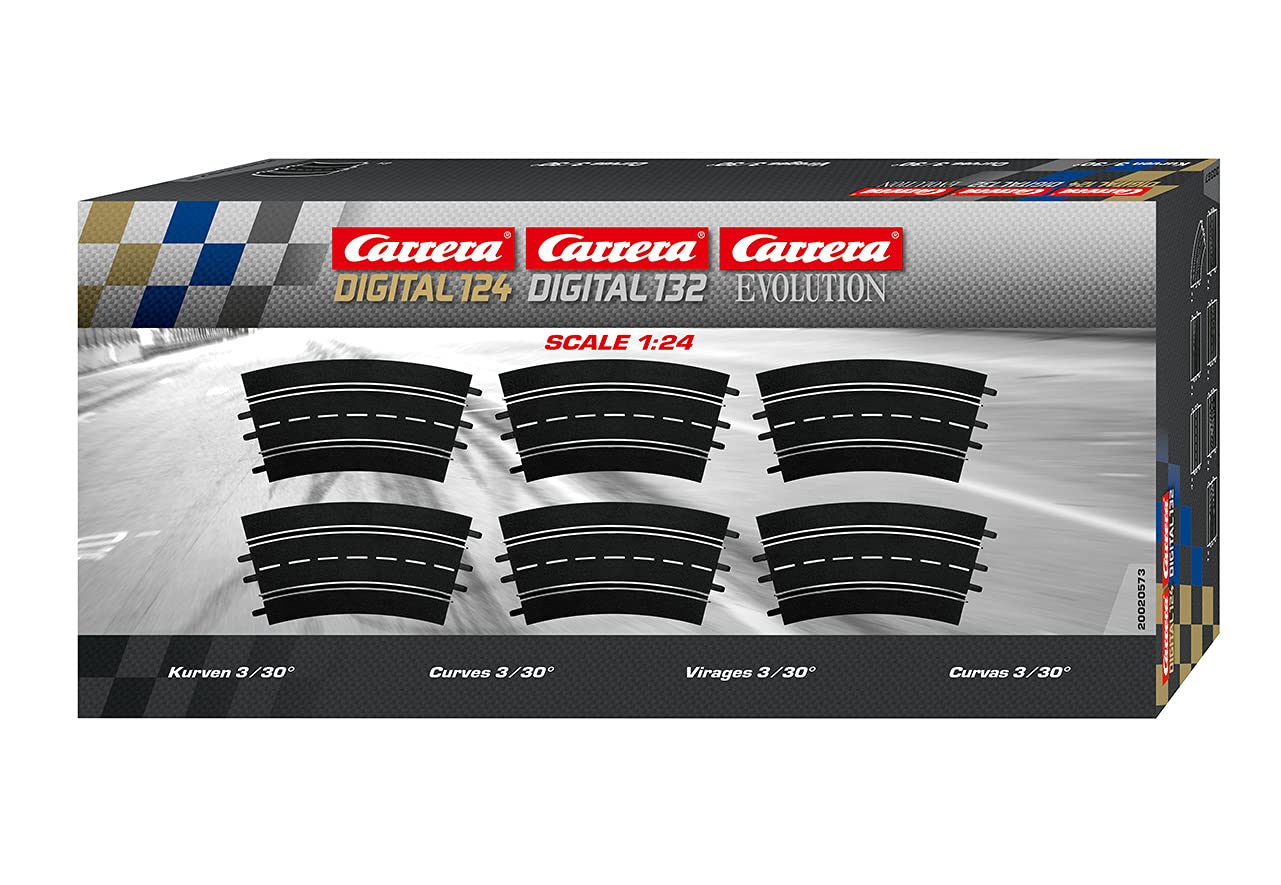 Carrera 20573 Curve 3/30, 6 pcs, Digital 124/132 and Analog