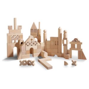 haba extra large wooden building blocks 102 piece set: open-ended stacking toys, toddler blocks, and wooden toys made in germany