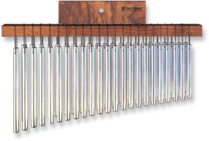 treeworks chimes classic medium double row bar chimes percussion instrument — made in u.s.a. (tre23db)