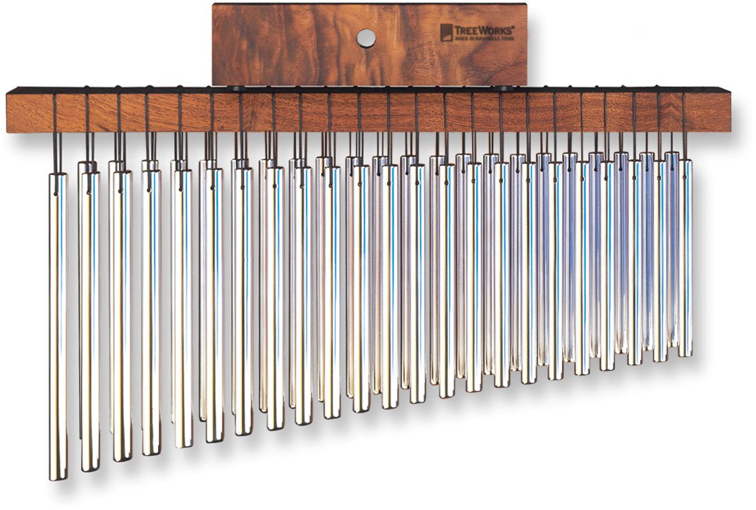 TreeWorks Chimes Classic Medium Double Row Bar Chimes Percussion Instrument — Made in U.S.A. (TRE23db)