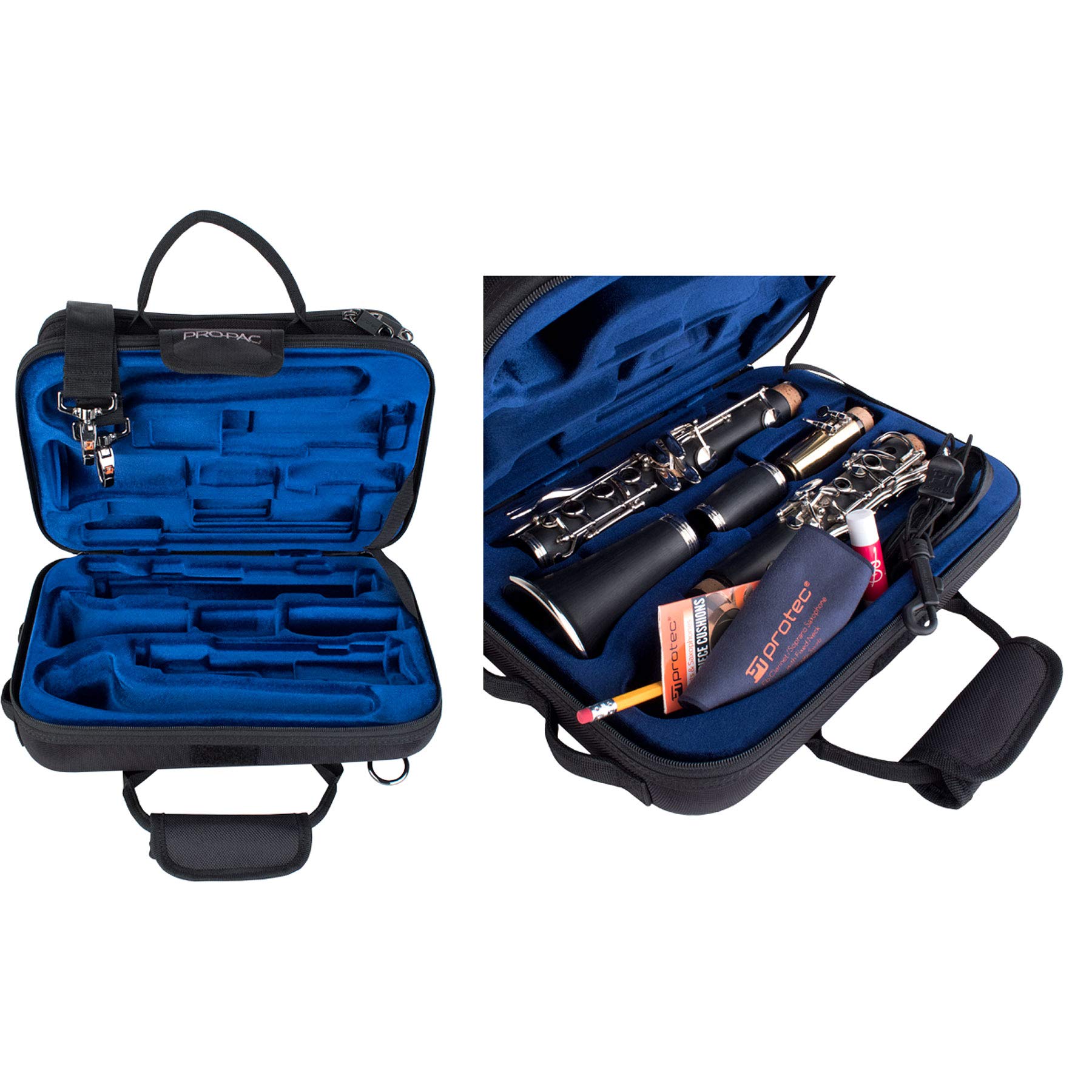 Protec Bb Clarinet Slimline PRO PAC Case, Black, Model PB307