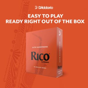 D’Addario Woodwinds - Rico Alto Sax Reeds - RJA1030 - Strength 3.0, 10-Pack