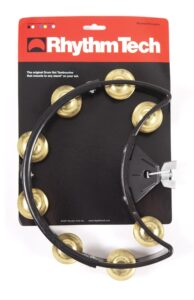 rhythm tech tambourine, black, inch (dst11)