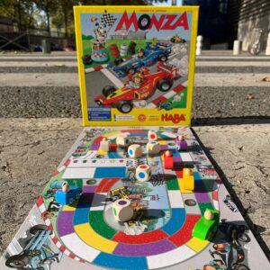 HABA Monza - Car Racing Games & Beginner's Board Game, Engaging Family Games for Kids and Adults Ages 5+ (Made in Germany)