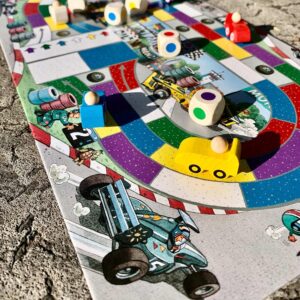 HABA Monza - Car Racing Games & Beginner's Board Game, Engaging Family Games for Kids and Adults Ages 5+ (Made in Germany)