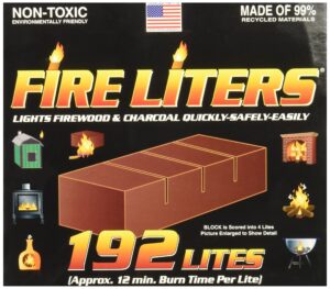 fire liters 10192 (192 pack) 192pk fireplace lighter, 1, tan, 192 count