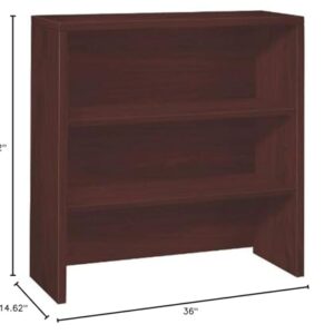 HON 10500 Series Bookcase Hutch, 36w X 14.63d X 37.13h, Mahogany