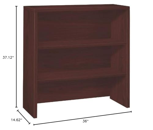 HON 10500 Series Bookcase Hutch, 36w X 14.63d X 37.13h, Mahogany