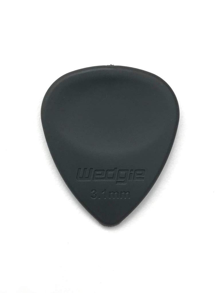 Wedgie WRPP31H Rubber Guitar Picks 3.1mm Hard, 3 Pack