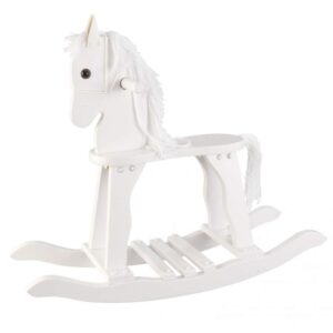 kidkraft derby rocking horse - white