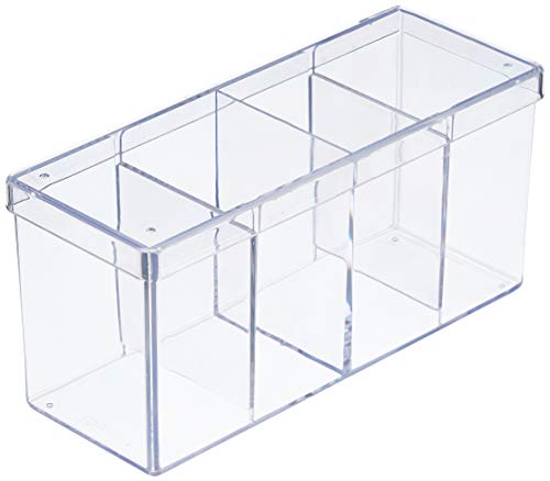 Ultra PRO All Team 2-Piece Storage Box, 4 Compartment, Clear