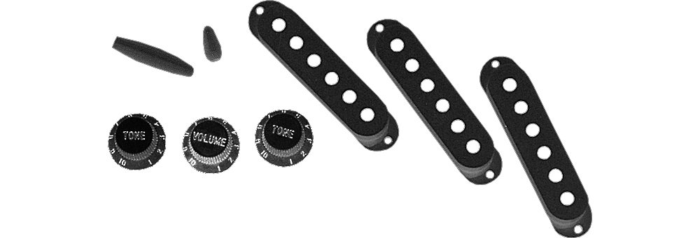 Fender Electric Guitar Strat Accessory Kit - Black