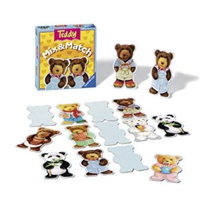 Ravensburger Teddy Mix & Match - Interactive Children's Game | Quick Play | Ideal for Age 2 and Up | Classic Family Fun | Quality Craftsmanship