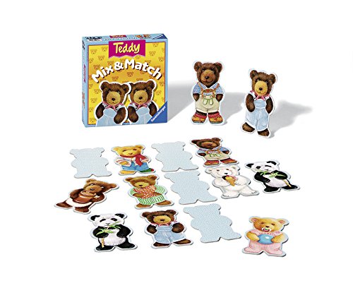 Ravensburger Teddy Mix & Match - Interactive Children's Game | Quick Play | Ideal for Age 2 and Up | Classic Family Fun | Quality Craftsmanship