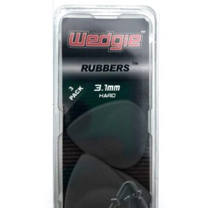 Wedgie WRPP31H Rubber Guitar Picks 3.1mm Hard, 3 Pack