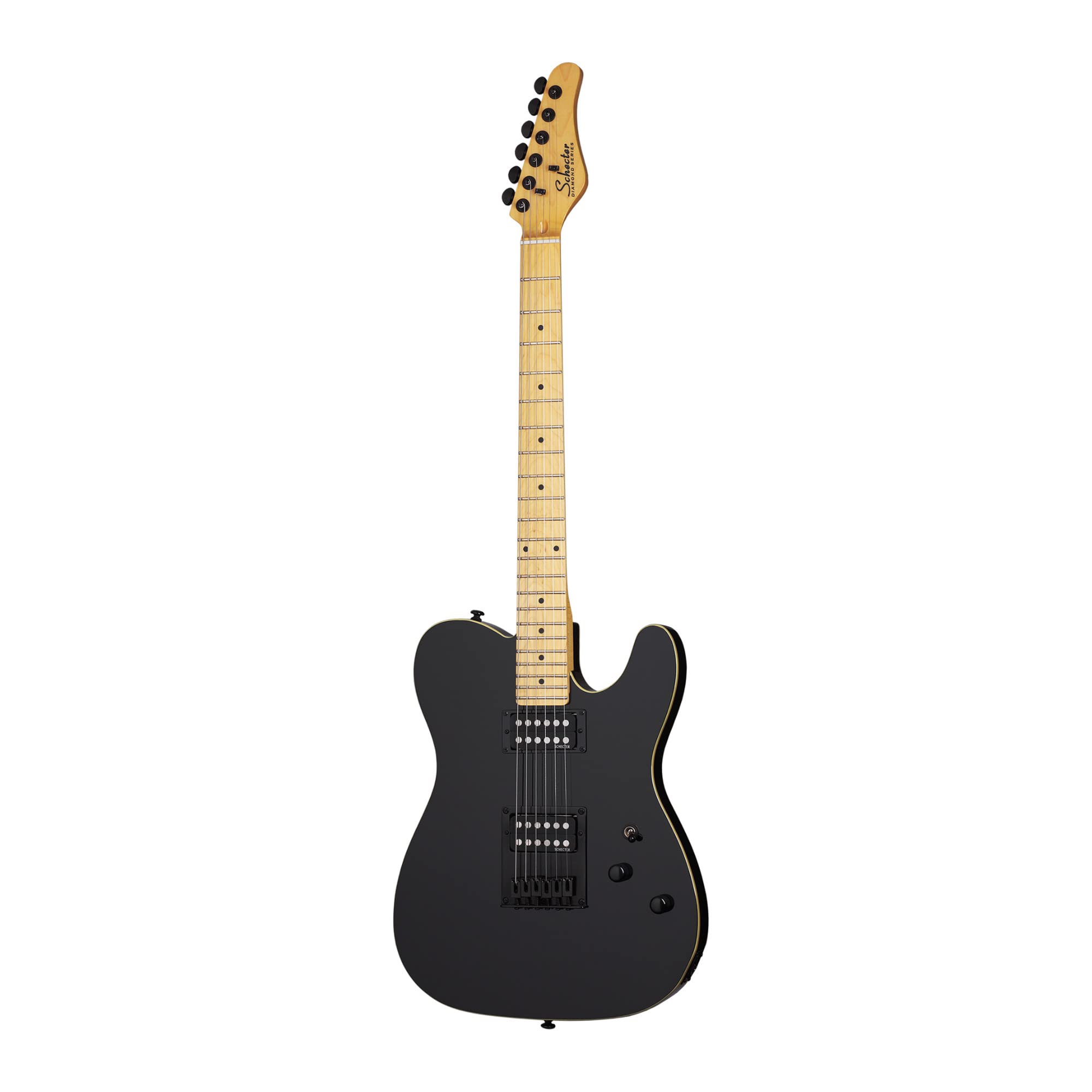 Schecter PT 6-String Solid Body Humbuckers Electric Guitar (Right-Handed, Gloss Black)