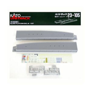 kato 23-105 n scale island platform end #4 (w pc. set) unitrack