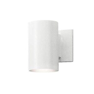 kichler 9234wh outdoor cylinder wall mount sconce, 7", white