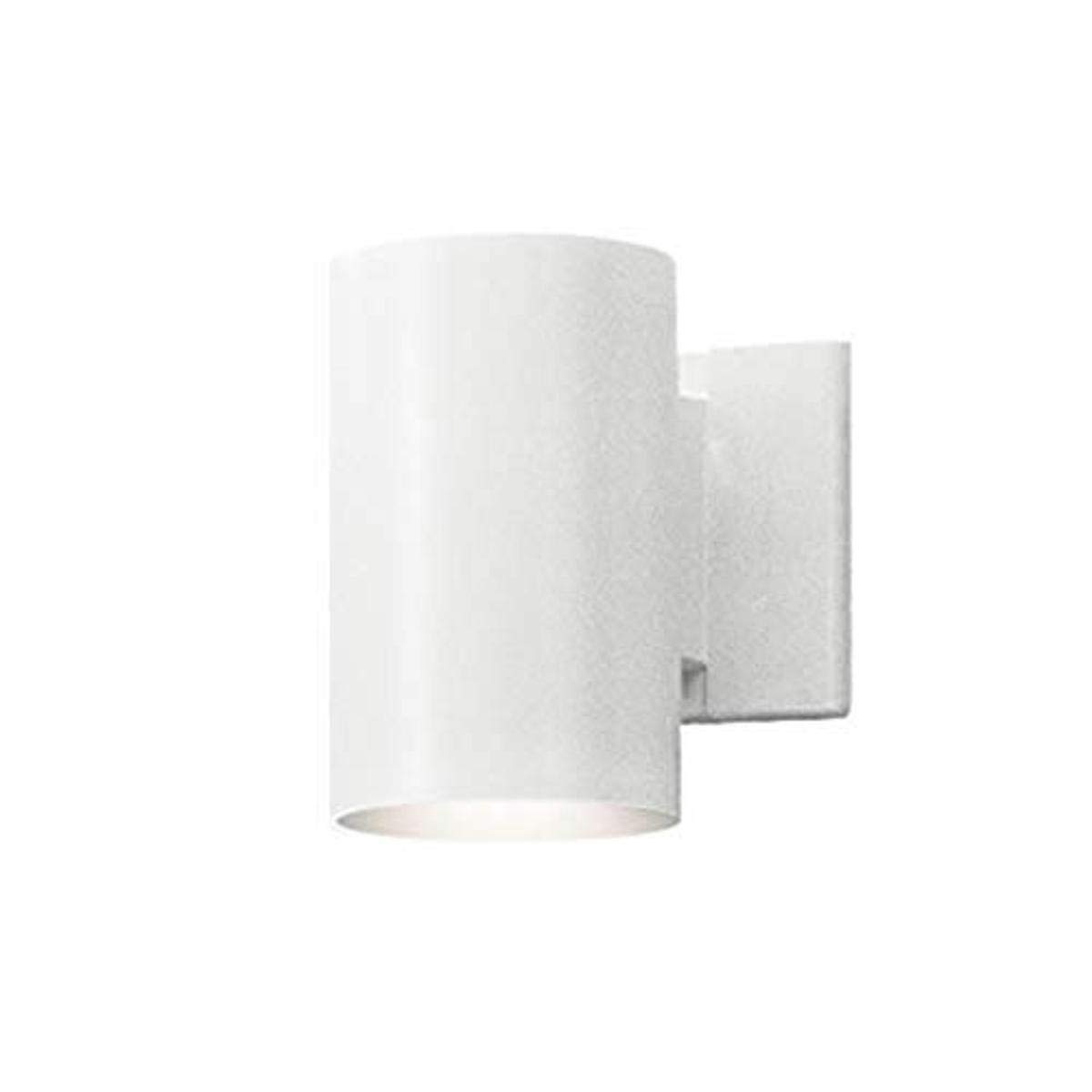 Kichler 9234WH Outdoor Cylinder Wall Mount Sconce, 7", White