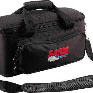 Gator Cases Padded Microphone Carry Bag; Holds (2) Wireless Microphone Systems (GM-2W)