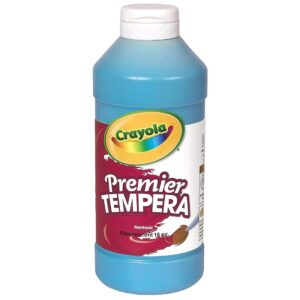 crayola neon tempera paint, light blue kids paint, 16 ounce squeeze bottle