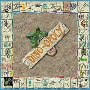 Late for the Sky Dino-Opoly Monopoly Board Game