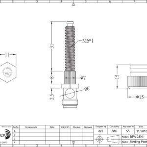 Dayton Audio BPA-38NI HD Binding Post Banana Jack Pair Nickel