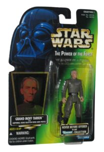 star wars power of the force green card grand moff tarkin action figure 3.75 inches