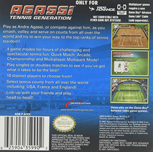 GBA AGASSI TENNIS