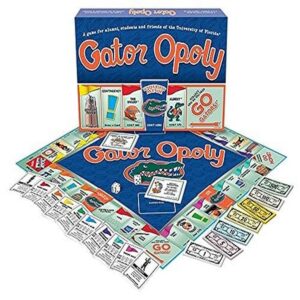 late for the sky university of florida gatoropoly blue, orange