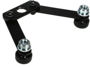 k&m 23510 adjustable stereo microphone bar