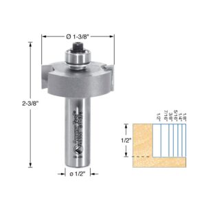 Amana Tool - 49350 Multi-Rabbet Six Different Rabbet Depths 1-3/8 Dia x 1/2 Sha