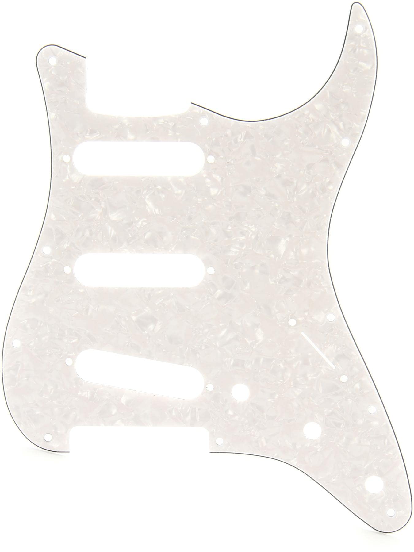 Fender Modern Pickguard, Stratocaster, 11-Hole - White Moto