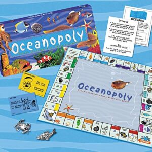 Late for the Sky Ocean-Opoly Board Game, Blue