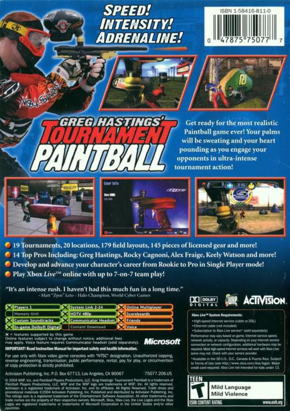 Greg Hastings' Tournament Paintball - Xbox