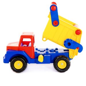 Wader Giant Dump Truck Toy, Largest Ride On Toy Dump Truck with Big Grip For Easy Pushing Or Pulling