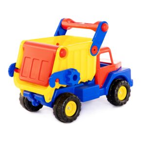 Wader Giant Dump Truck Toy, Largest Ride On Toy Dump Truck with Big Grip For Easy Pushing Or Pulling