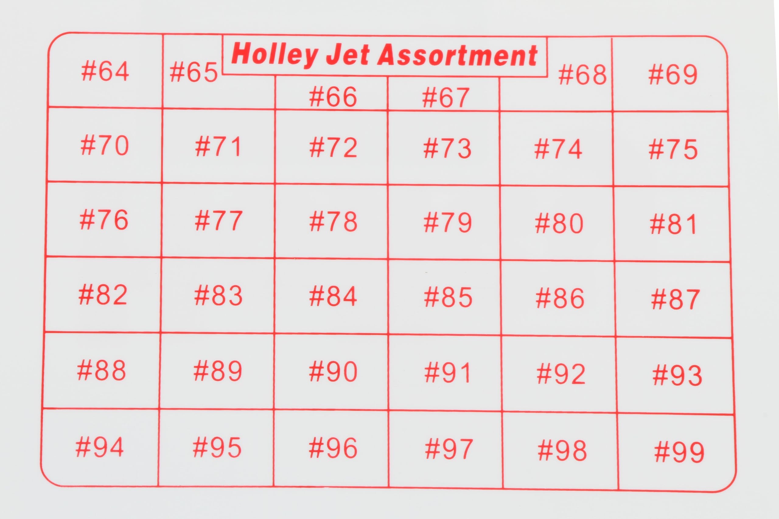 Holley 36-181 Jet Assortment Kit