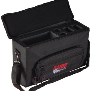 Gator Cases Padded Microphone Carry Bag; Holds (2) Wireless Microphone Systems (GM-2W)