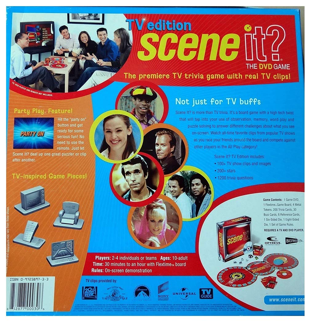 Scene It TV Edition DVD Trivia Television Game