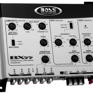 BOSS Audio Systems BX35 Electronic Car Crossover - 3 Way, Pre-Amp, Fine Tune Your High-Mid-Low Range Speaker Frequencies