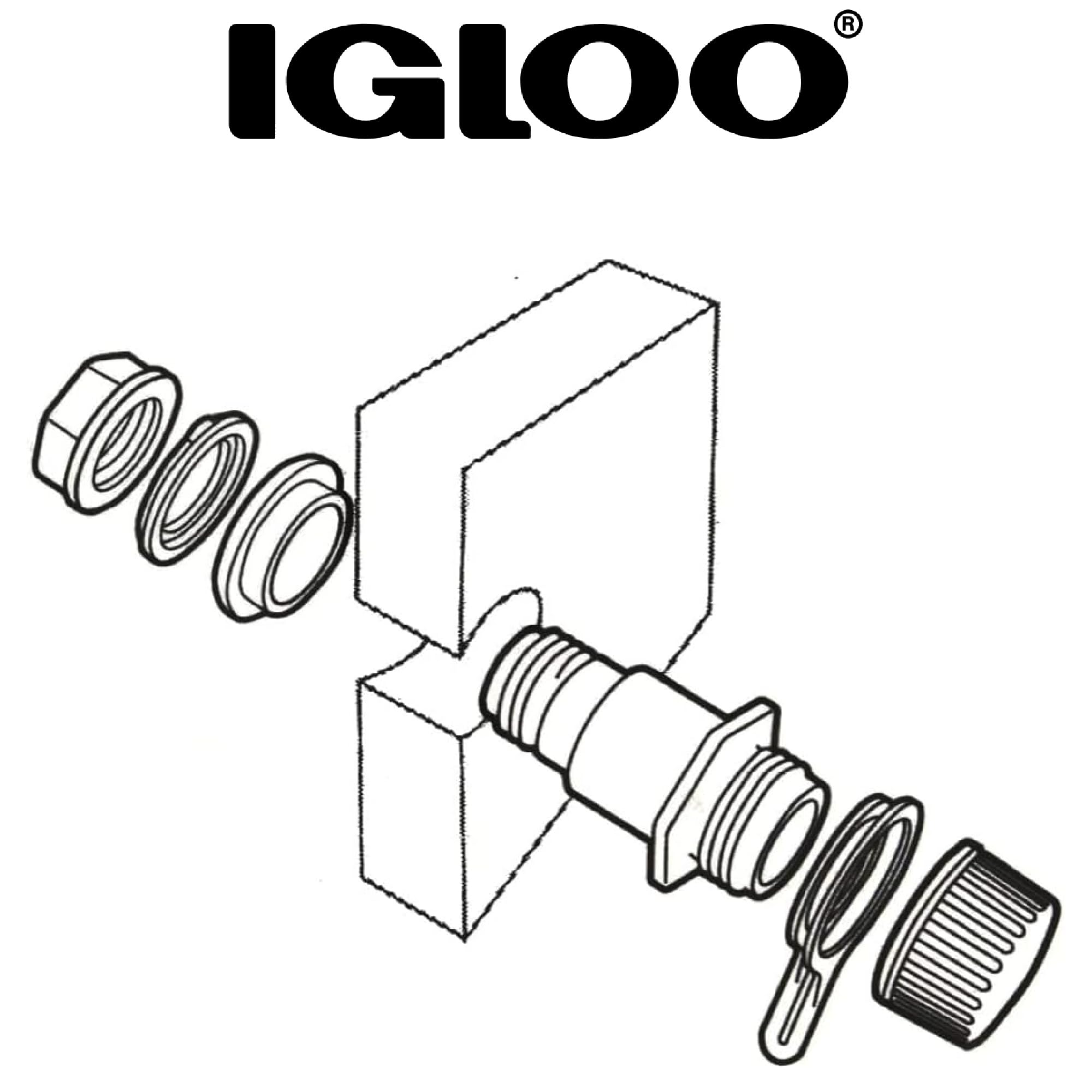 Igloo Replacement Threaded Drain Plug