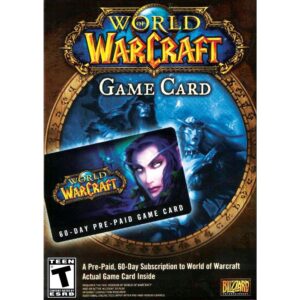 world of warcraft 60 day pre-paid time card - pc/mac