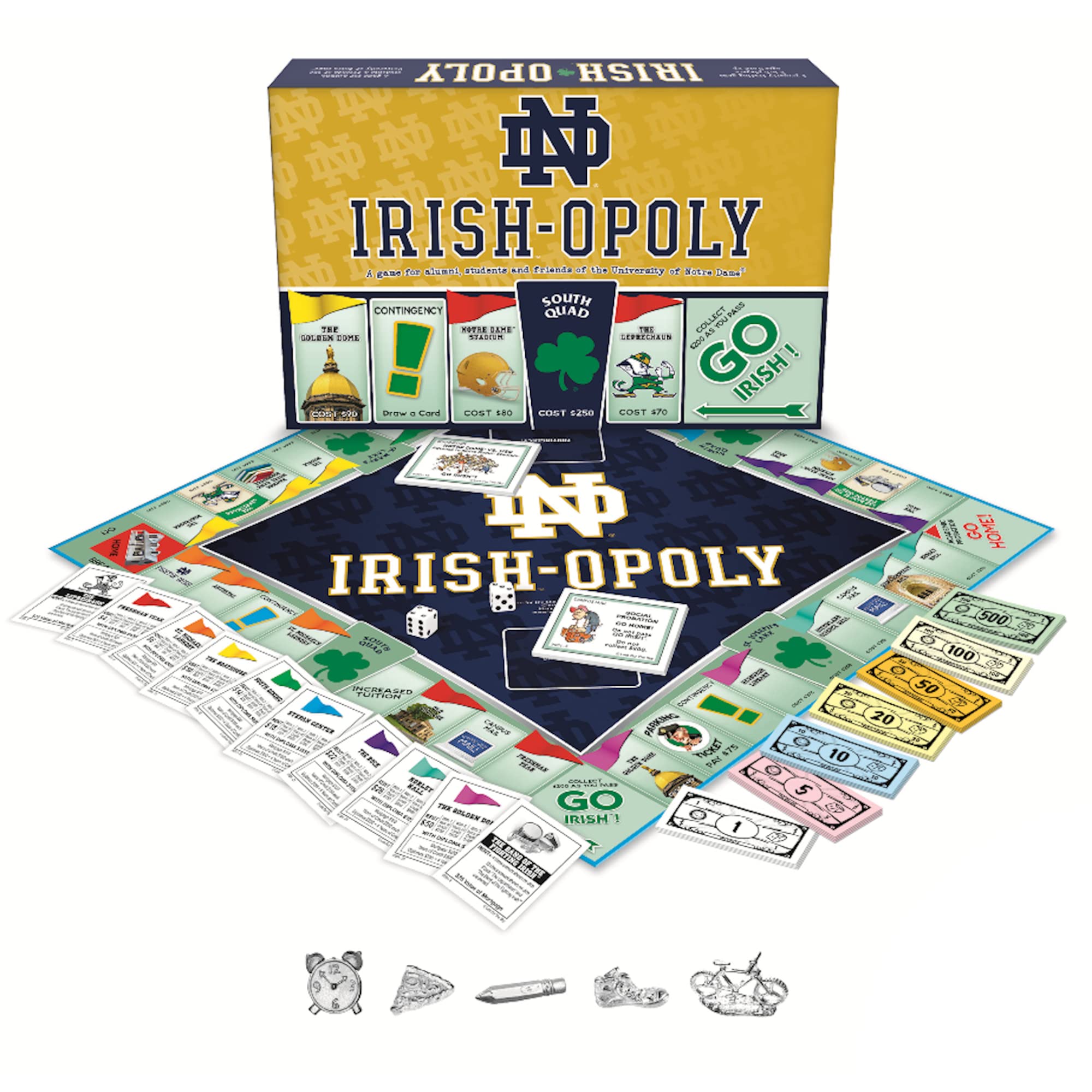 Late for The Sky University of Notre Dame Monopoly