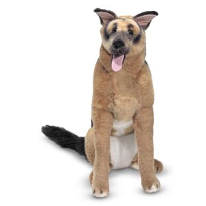 Melissa & Doug Giant German Shepherd - Lifelike Stuffed Animal Dog (over 2 feet tall)