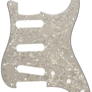 Fender Modern Pickguard, Stratocaster, 11-Hole - White Moto