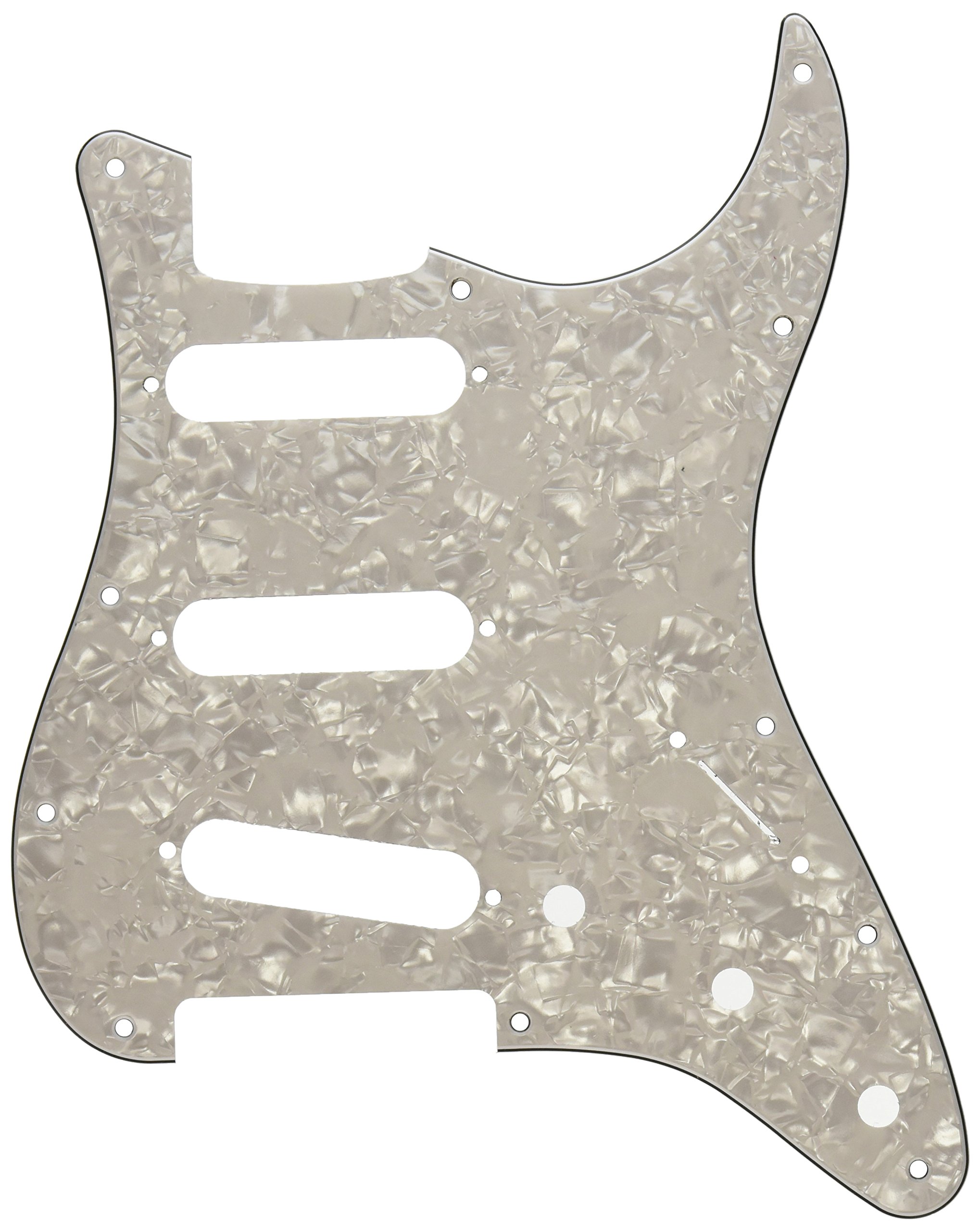 Fender Modern Pickguard, Stratocaster, 11-Hole - White Moto