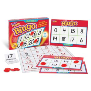 TREND ENTERPRISES: Numbers Bingo Game, Exciting Way for Everyone to Learn, Play 6 Different Ways, Perfect for Classrooms and At Home, 2 to 36 Players, For Ages 4 and Up