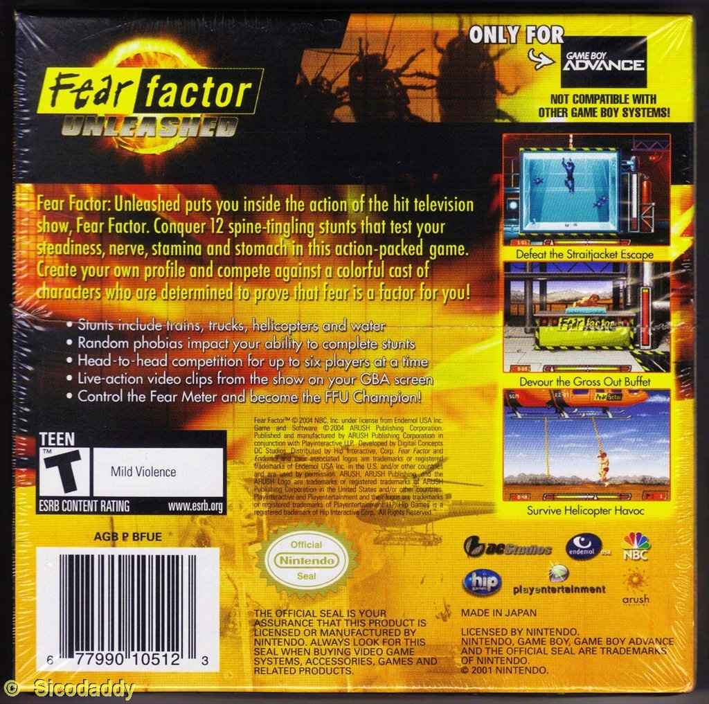 Fear Factor: Unleashed - Game Boy Advance